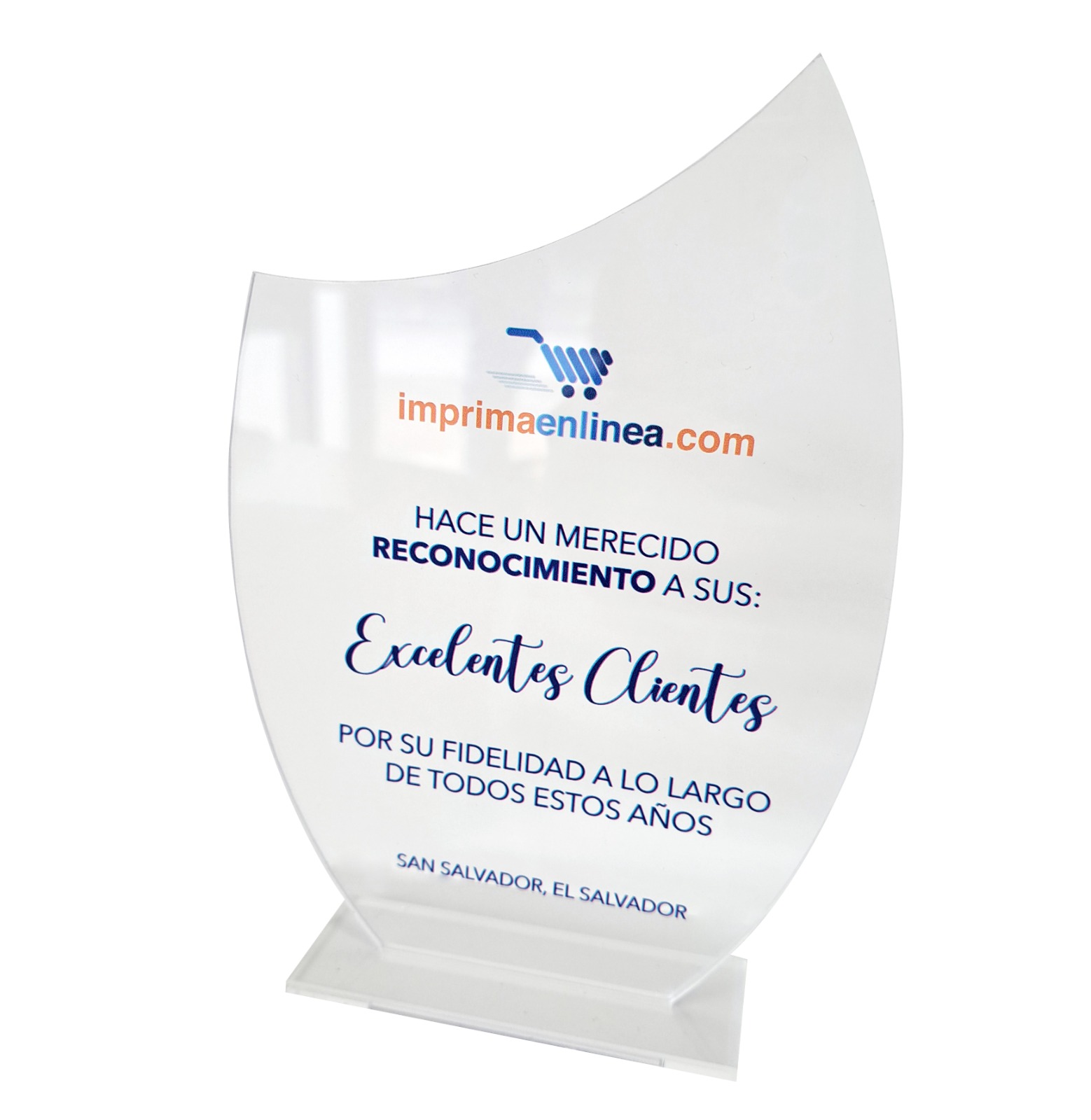 6 Placas de Reconocimientos en Acrílicos Personalizados - Innovarte