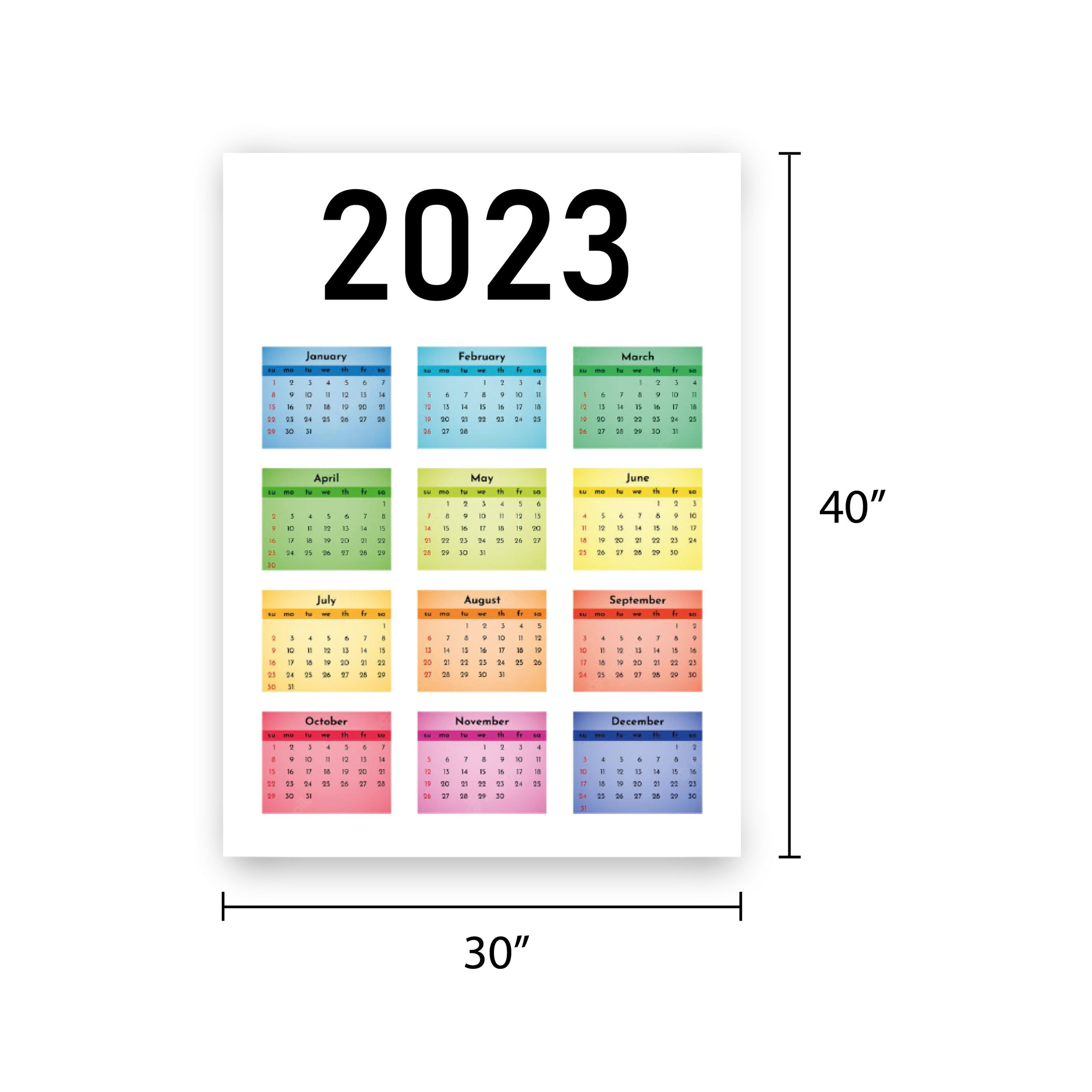 Calendario Gigante 30x40" - Innovarte