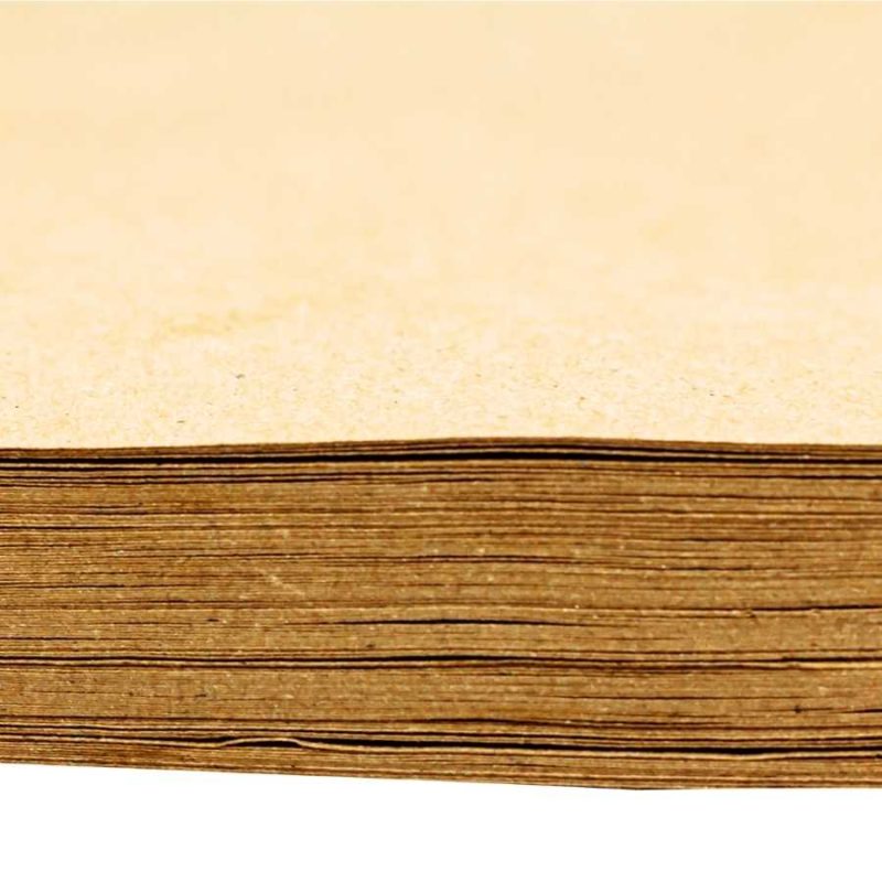 Pliego de papel Foldcote calibre 12, material biodegradable.